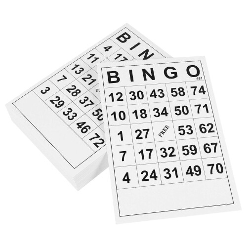 10 Packs Bingo Game Cards Bingo Cards Bingo Paper Cards Sheets Party ...