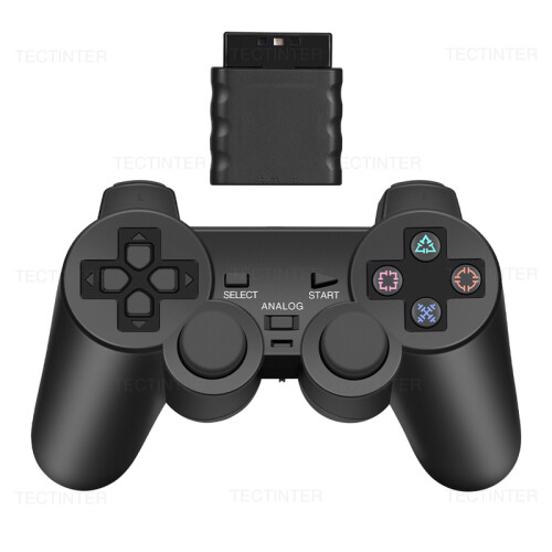 (Schwarz) Wireless Controller JoyPad Für PS2 Spielkonsole Für Bluetooth ...