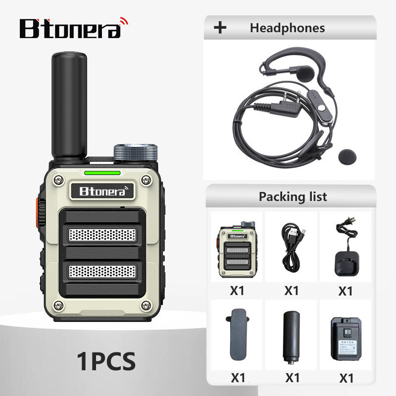 (Blanc-Casque)Mini talkie-walkie BTDX 390 Radio bidirectionnelle ...