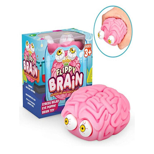 (wie das Bild) Anti Stress Flippy Brain Squishy Eye Popping Squeeze ...