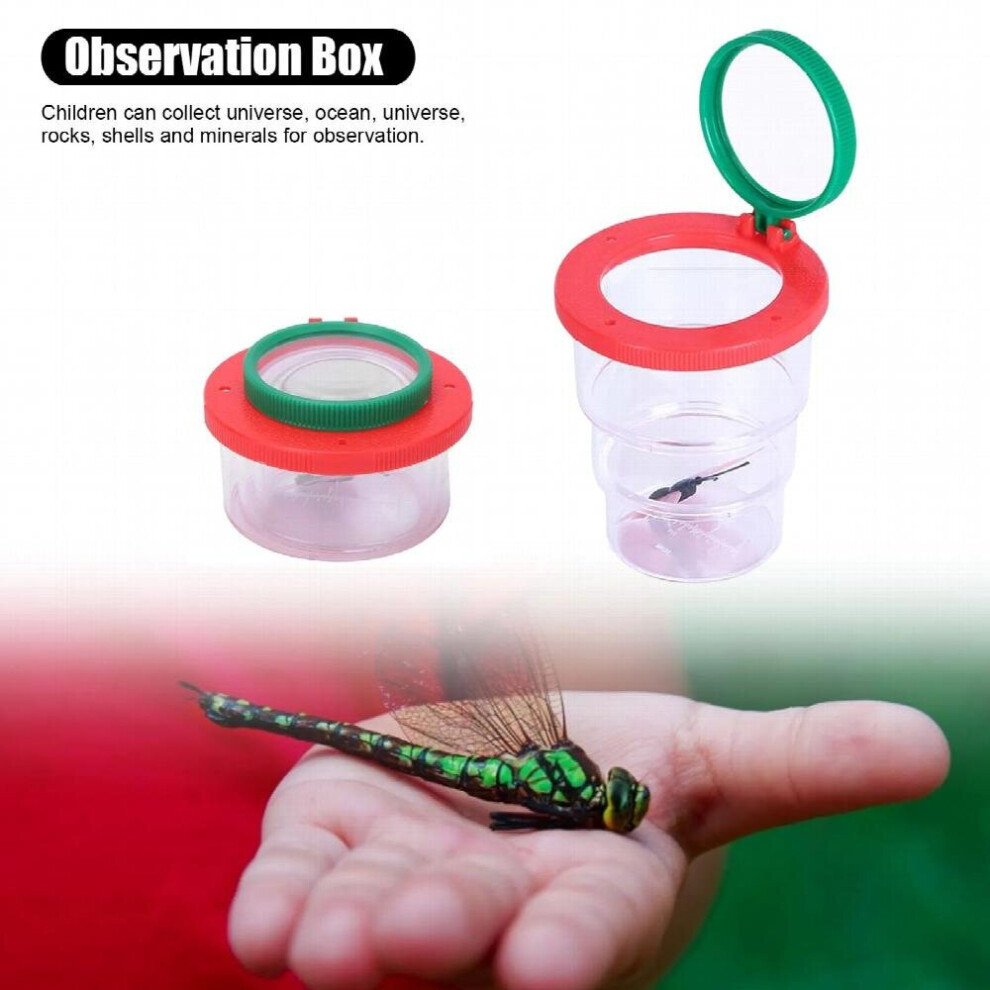 Boîte d'observation d'insectes pour enfants, loupe pliable en trois ...