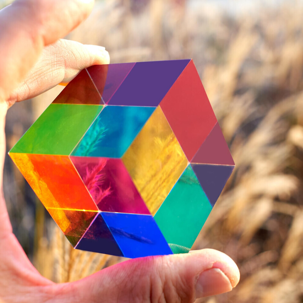 Cube de couleurs CMY CMY de 2,0 pouces, prisme de mélange de couleurs ...