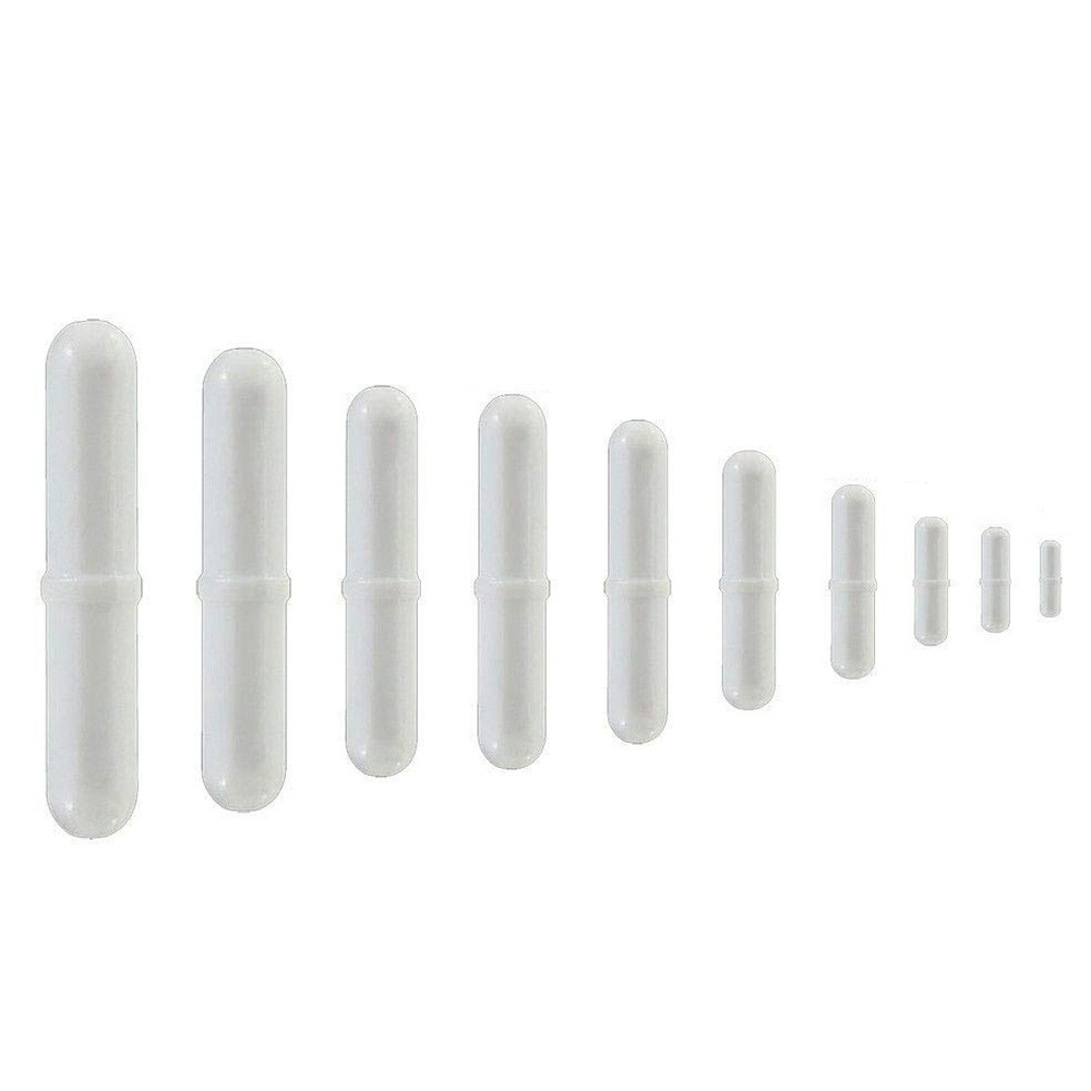 10Pcs PTFE Magnetic Stirrer Mixer Stir Bar Spinbar Stirring for Lab Use ...