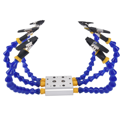 Bench Vise Table Clamp Soldering Station with 6Pcs Flexible Arms ...