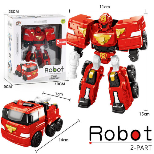 (Mit Box-R rot))Actionfigur Korea Cartoon Tobot Transformation Roboter ...