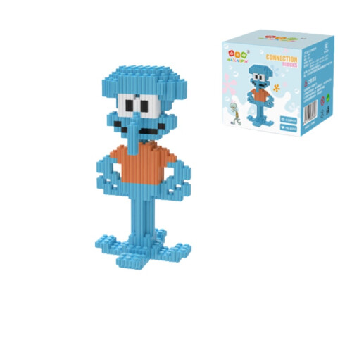 (Squidward, 630Pcs) Sponge Bob Patrick Star Building Blocks Toy Mini ...
