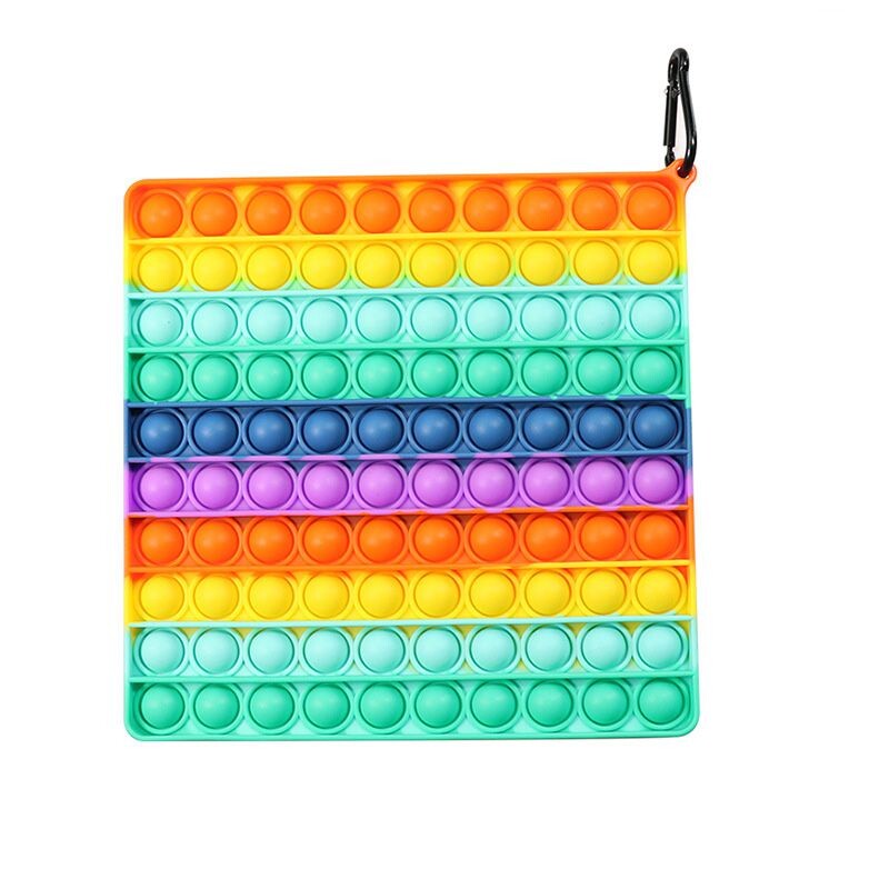 (Rainbow 1) 20cm Big Pop It Fidget Toy Popit Toys Bubble Sensory ...