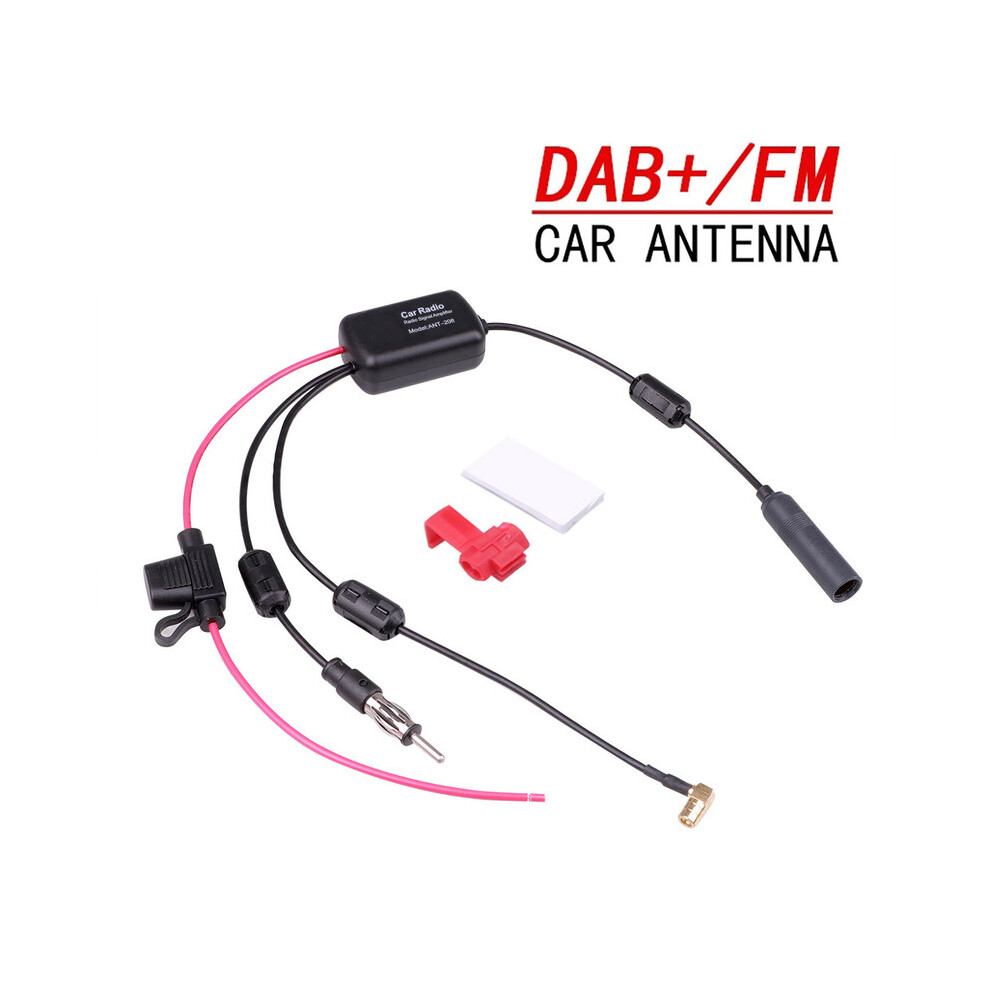 (Amplificatore AM FM DAB) Antenna autoradio 12V Amplificatore SMA DAB ...