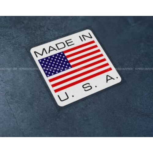 (8cm-3) Valmistettu USA:ssa Amercian Flag Stickers vinyyli ...