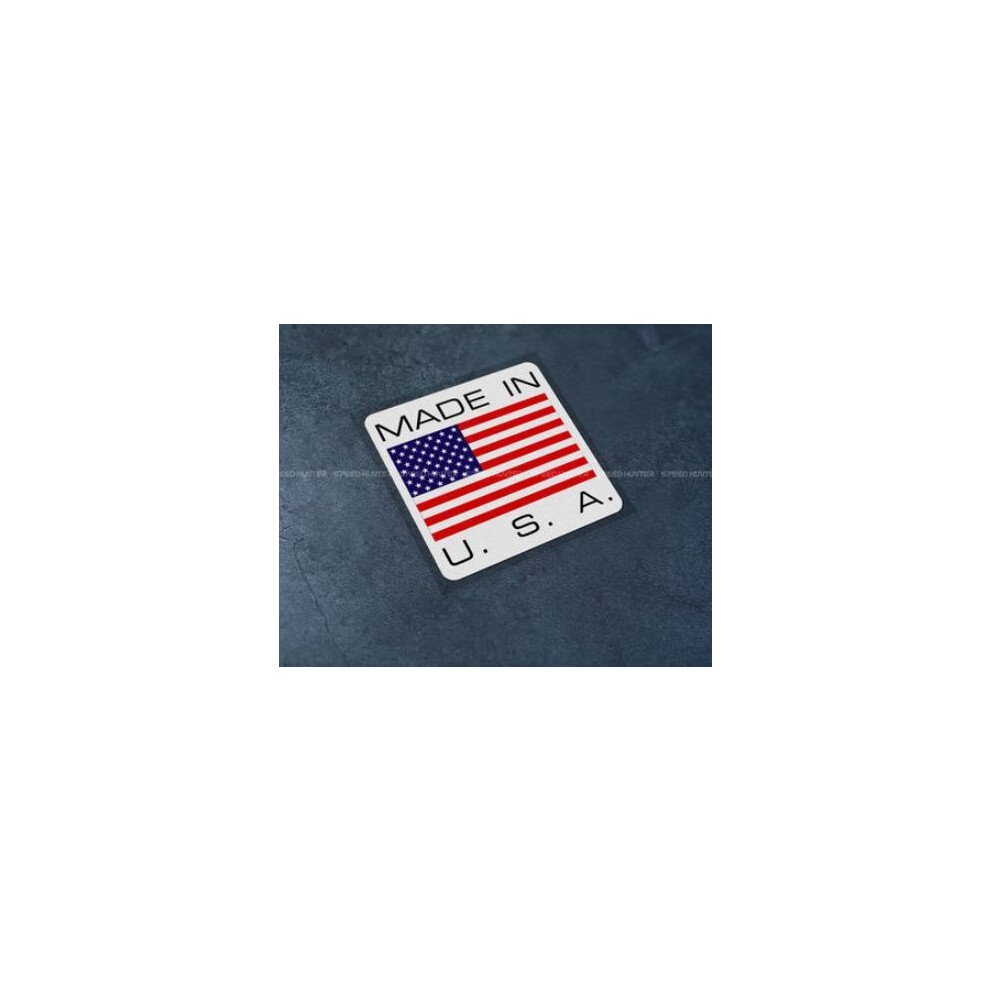 (8cm-3) Valmistettu USA:ssa Amercian Flag Stickers vinyyli ...