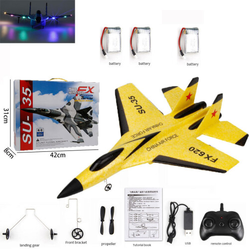 (SU35 Amarillo 3B) SU-35 Planeador RC Avión Envergadura RC Control Remoto Drones Aviones RTF UAV ...