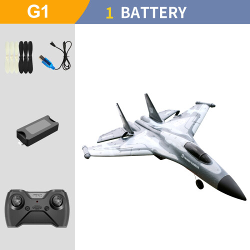 (Πολωνία-Γκρι 1 μπαταρία) G1 Fighter Jet 39mm Μήκος EPP 2,4GHz 300 ...