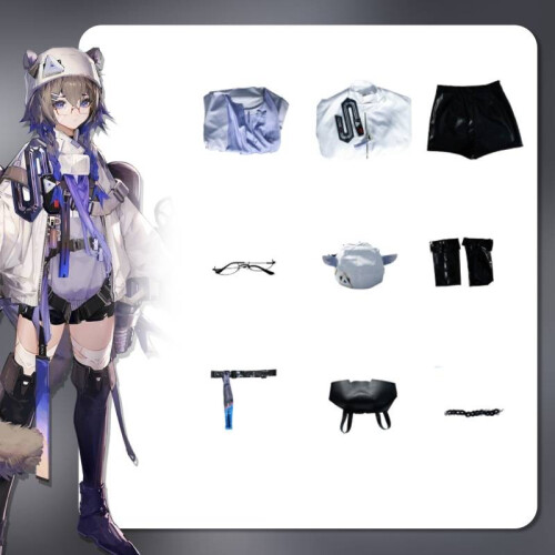 (L)Arknights Contrail Cosplay Costume Jeux Jeu de Rôle Halloween Fête ...