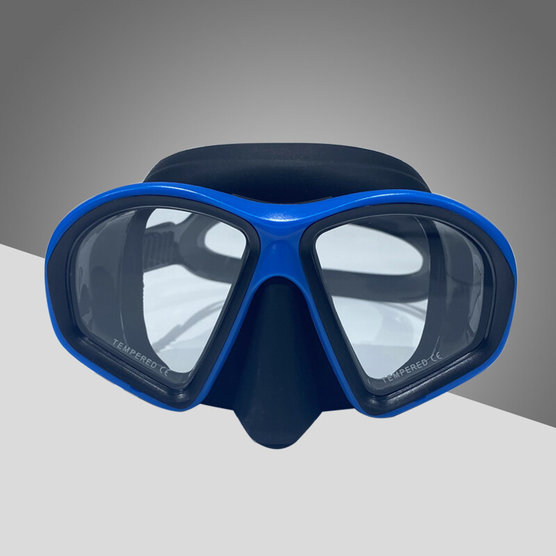 (blu nero) Maschera subacquea professionale, muta da snorkeling per ...
