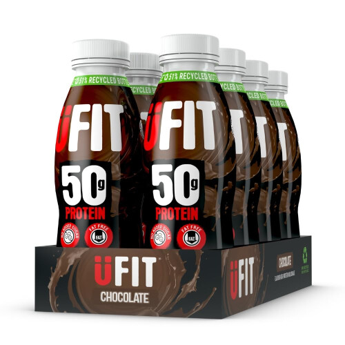 High 50g Protein Shake - Chocolate Flavour - No Added Sugar - Low in ...
