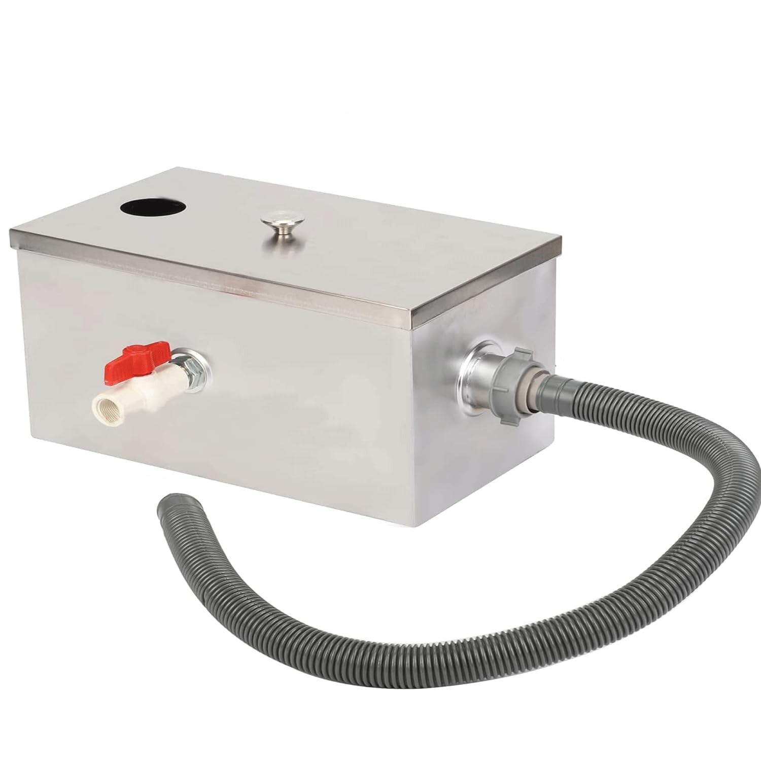 Commercial Grease Interceptor, Stainless Steel 54L Grease Trap ...