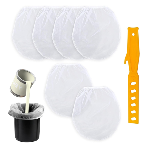 paint strainer 6pcs Paint Filter Bag 5 Gallon, White Bucket Strainer ...