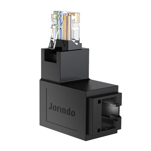 Conector RJ45 macho a hembra, adaptador Ethernet, extensor de red ...