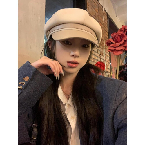 Women Beret With Octagonal Shape And Duckbill Design For Sun Protection ...