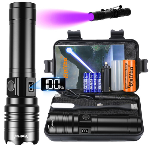 Torches LED Super Bright Rechargeable, Flashlight 500000 Lumens XHQ99 ...