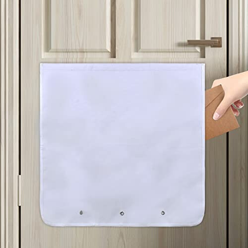 52 * 51cm Letter Box Catcher for Front Door, White Post Catcher for ...