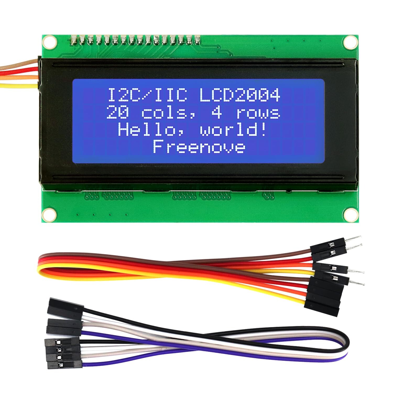 I2C IIC LCD 2004 Module, TWI Serial 20x4 Display, Compatible with Arduino Raspberry Pi Pico ...