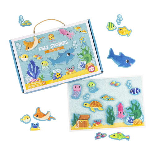 Tiger Tribe Felt Stories Set (Under The Sea) - 1 Fuzzy Seaside ...