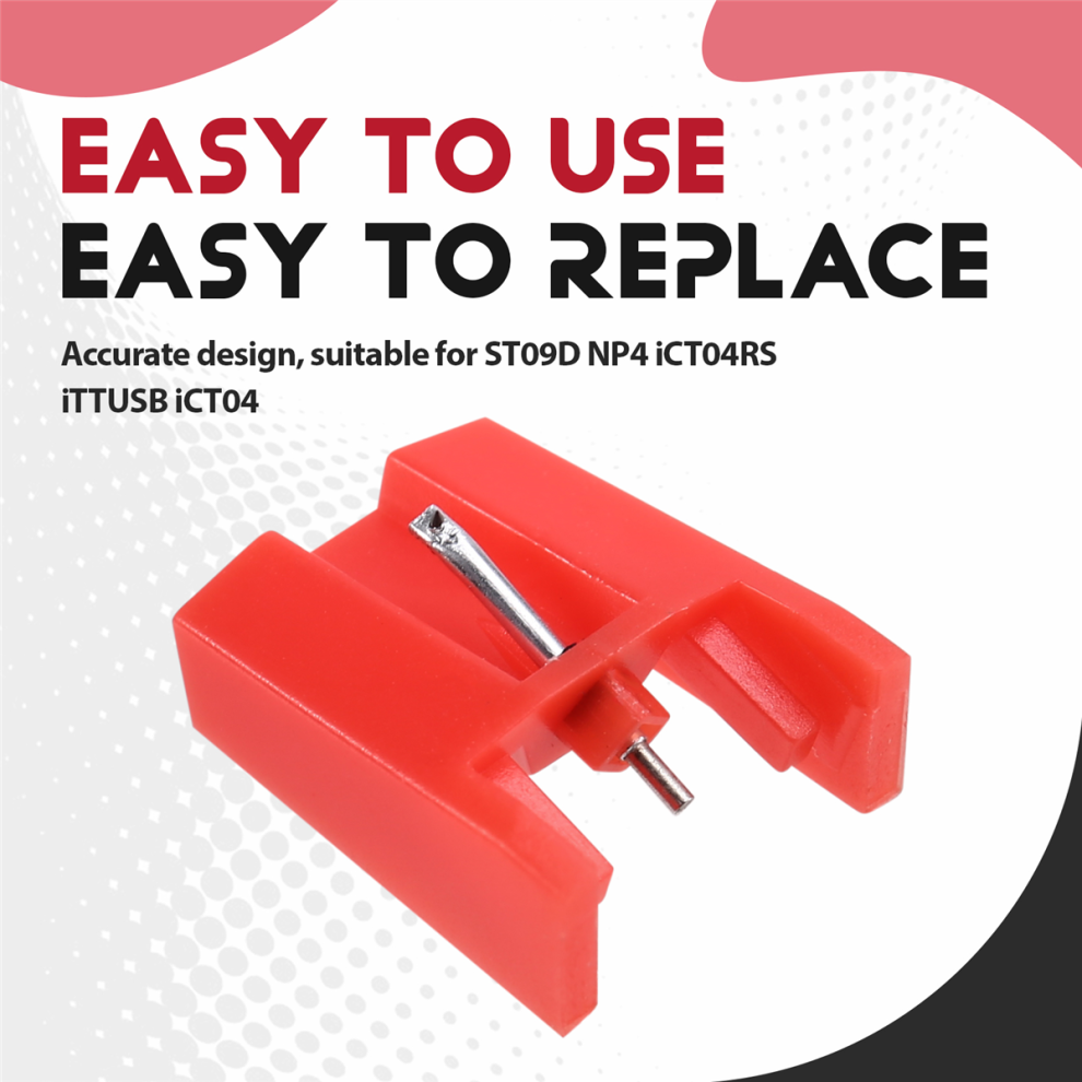 Agulha de agulha para toca-discos para ST09D NP4 ICT04RS ITTUSB ICT04 ...