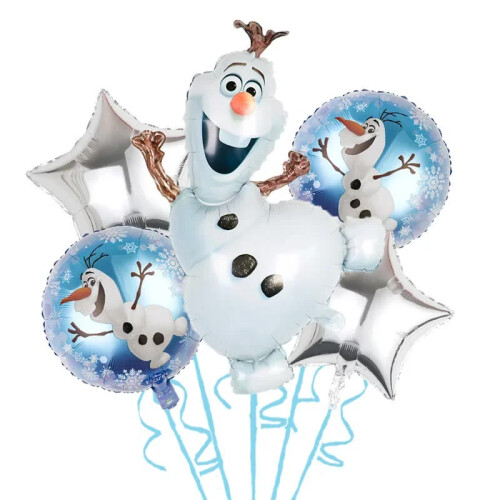 (Balloons - 5pcs-1, Other) Disney Frozen Anna Elsa Olaf Birthday Party ...