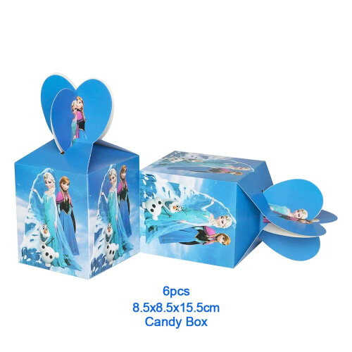 (Candy box-6pcs, Other) Disney Frozen Anna Elsa Olaf Birthday Party ...