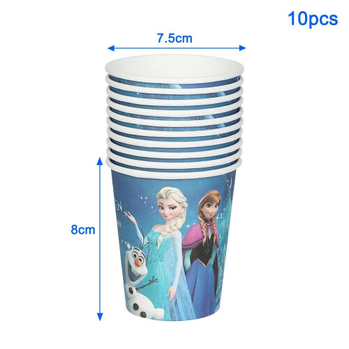 (Cups-10pcs, Other) Disney Frozen Anna Elsa Olaf Birthday Party ...