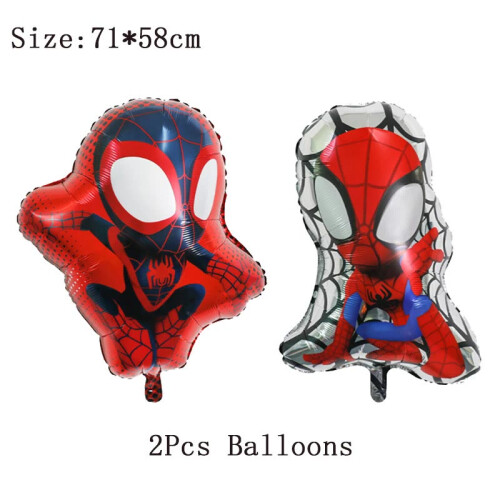 (2pcs balloons, 12INCH) Spidey And His Amazing Friends Birthday Party ...