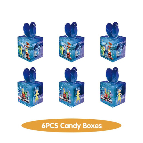 (6pcs candy box, 12INCH) Disney Inside Out 2 Birthday Decorations ...
