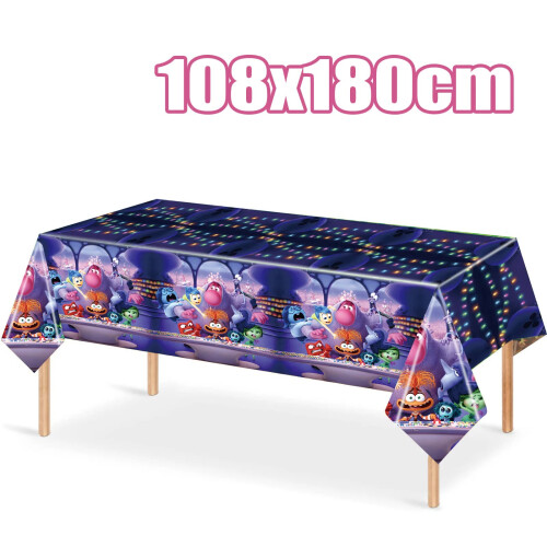 (1pc tablecloth-1, Other) Disney Inside Out 2 Birthday Party Decoration ...