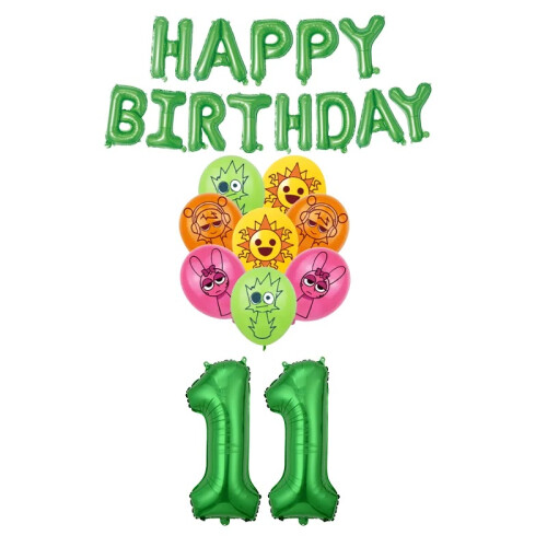 (balloon set 11) Sprunki Birthday Party Decoration Sprunky Theme ...