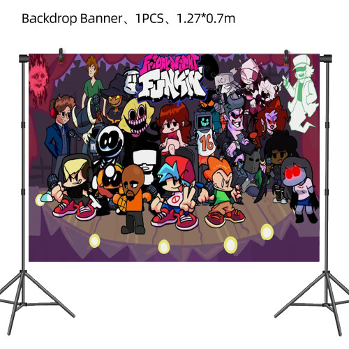 (Background 1set) Friday Night Funk Theme Birthday Party Decorations ...