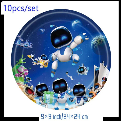 (1 Set-2, Other) Astro Bot Theme Party Decoration Robot Latex Balloon ...