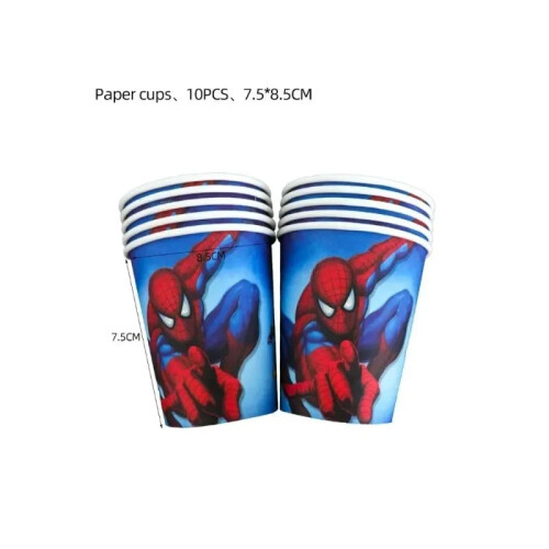 (10PCS paper cups) Marvel Spider Man themed children's birthday party ...