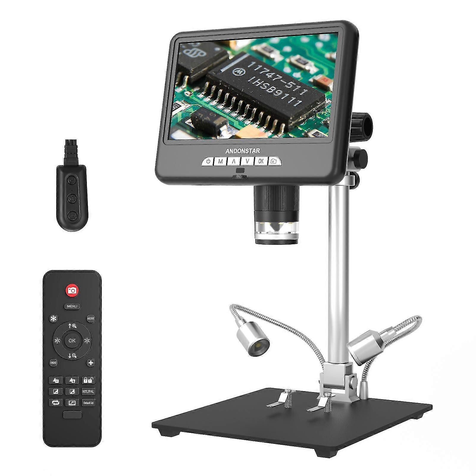 (US Plug) Digital Microscope Long Object Distance Microscope Soldering ...