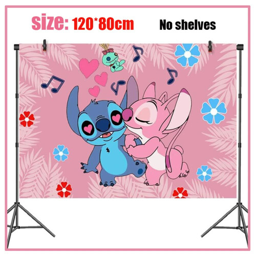 (backdrop, Other) Disney Stitch Birthday Party Decorations Supplies ...