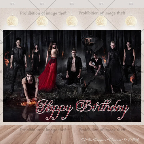 (backdrop1.8x1.2m 1pc-4, Other) The Vampireing Diaries Theme Background ...
