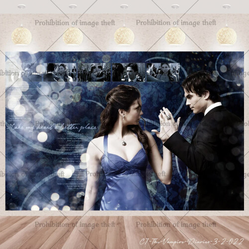 (backdrop1.8x1.2m 1pc-14, Other) The Vampireing Diaries Theme ...
