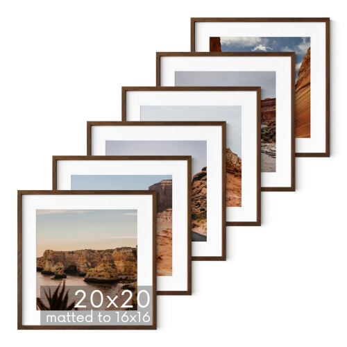 Haus and Hues 20x20 Picture Frames Bulk Picture Frames Pack of 6 Square ...