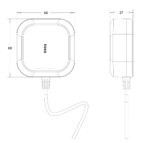 Antena GNSS de alta precisión TOPGNSS, antena GPS RTK, ganancia de alta ...