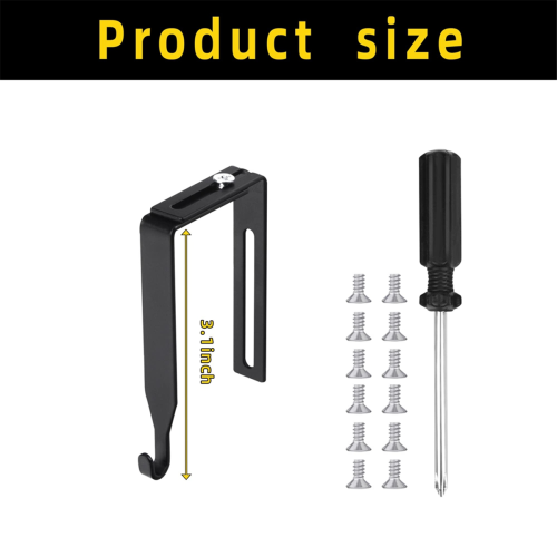 Cubicle Hangers Universal Partition Hanger Set Metal Black Cubicle ...