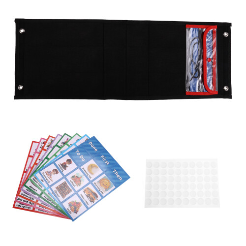 Visual Schedule for Kids Daily Routine Chart Black on OnBuy