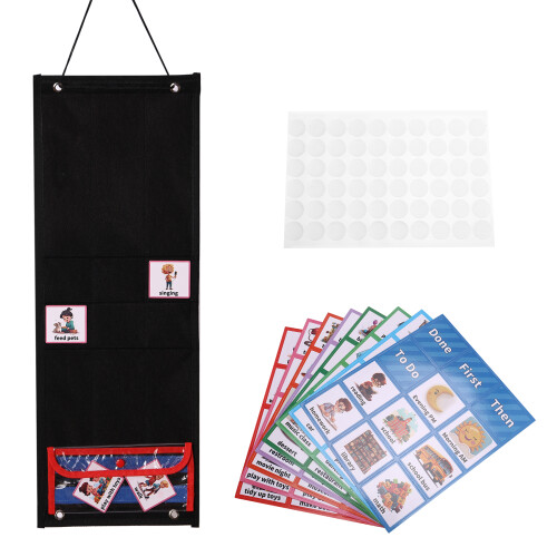 Visual Schedule for Kids Daily Routine Chart Black on OnBuy
