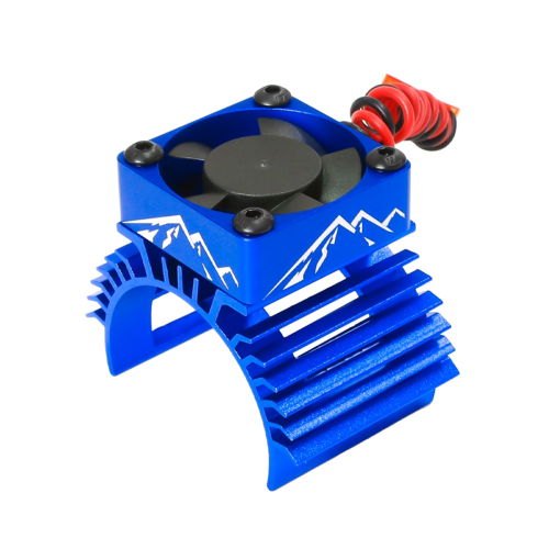 540 550 3650 3660 3674 Motor Heatsink RC Car Radiator Fan Blue on OnBuy