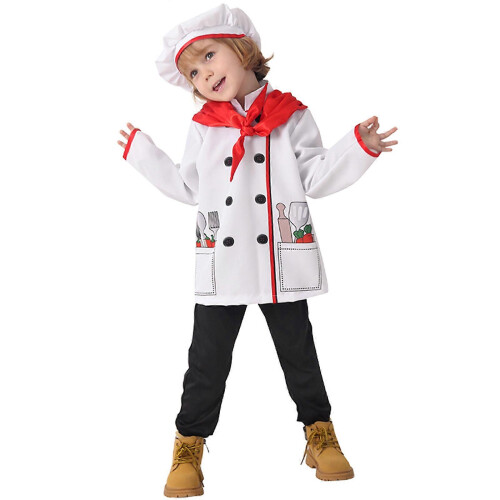 (B2) Chef Role Play Costume Dress -Up Set With Realistic Accessories ...