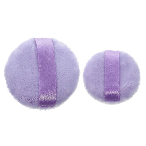 2 pcs Round Makeup Puffs Small Makeup Puff Portable Powder Puff Women ...